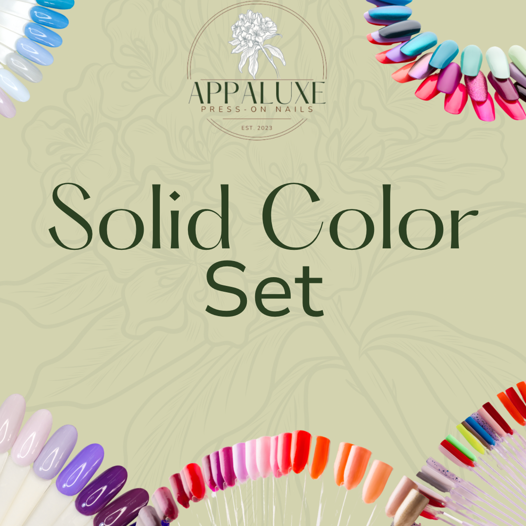 Solid Color Set - Pick Your Color Press-on Nails – AppaLuxe